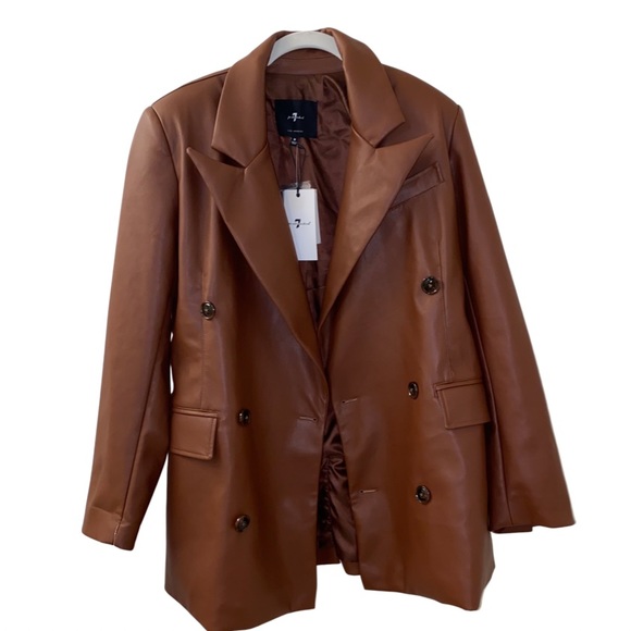7 For All Mankind | Jackets & Coats | New 7 For All Mindkind Vegan ...